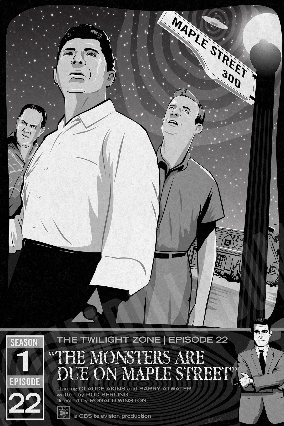 Twilight Zone "monsters on Maple Street" 13x19 Poster - Etsy