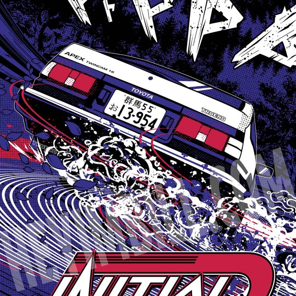 Initial Poster - Etsy