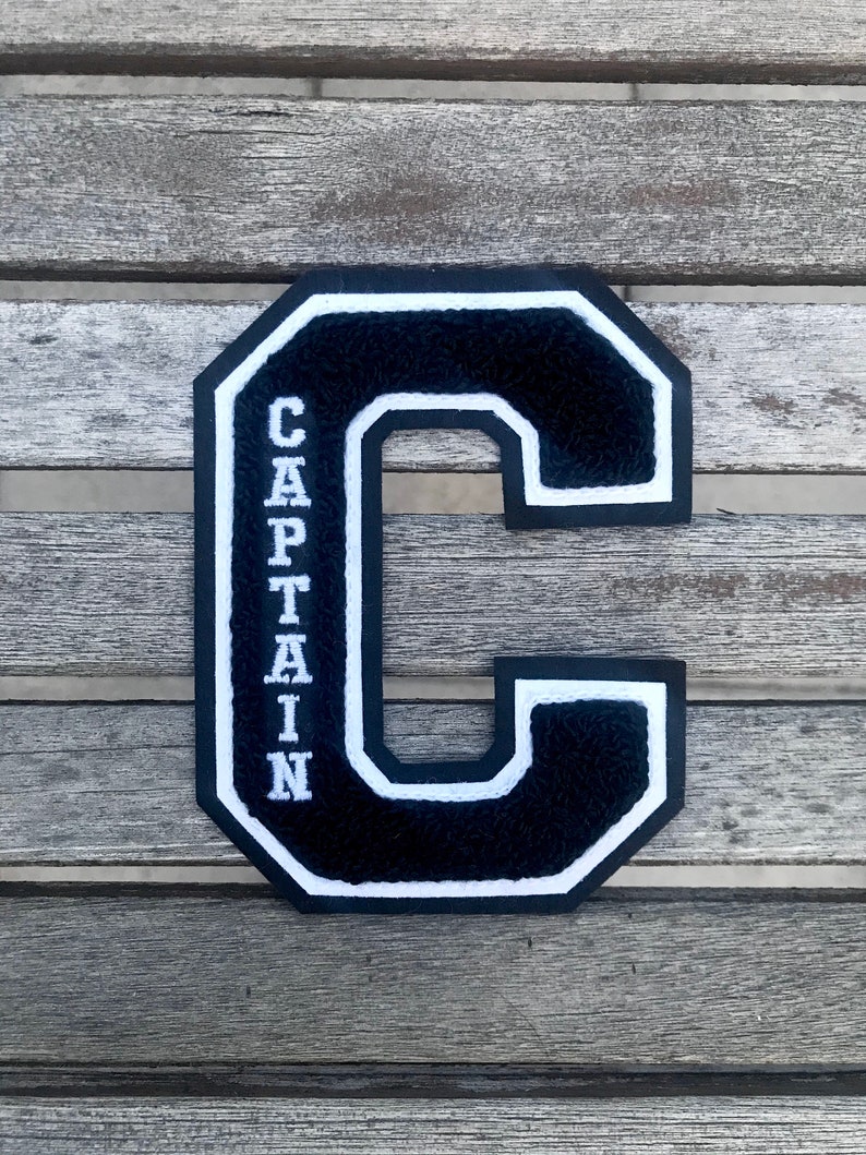 Custom / Personalized Chenille Varsity CAPTAIN Patch - Etsy