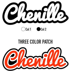 Custom Chenille Name Patch for Jackets | Vintage Chainstitch Varsity ...