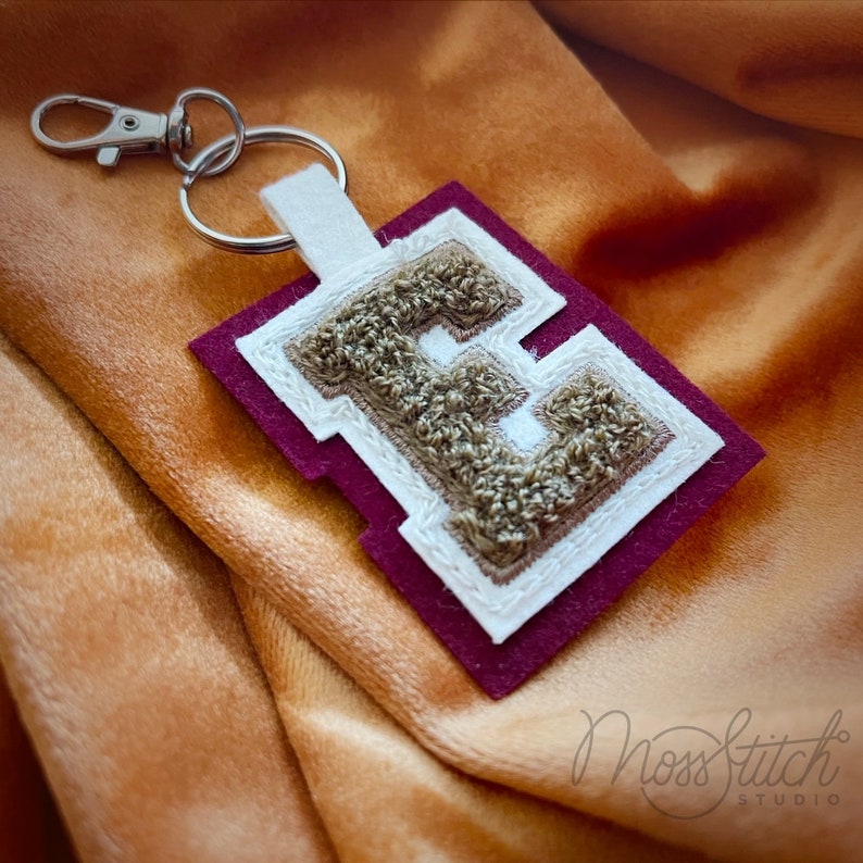 Custom Chenille Letter / Varsity Letter Keychain. - Etsy