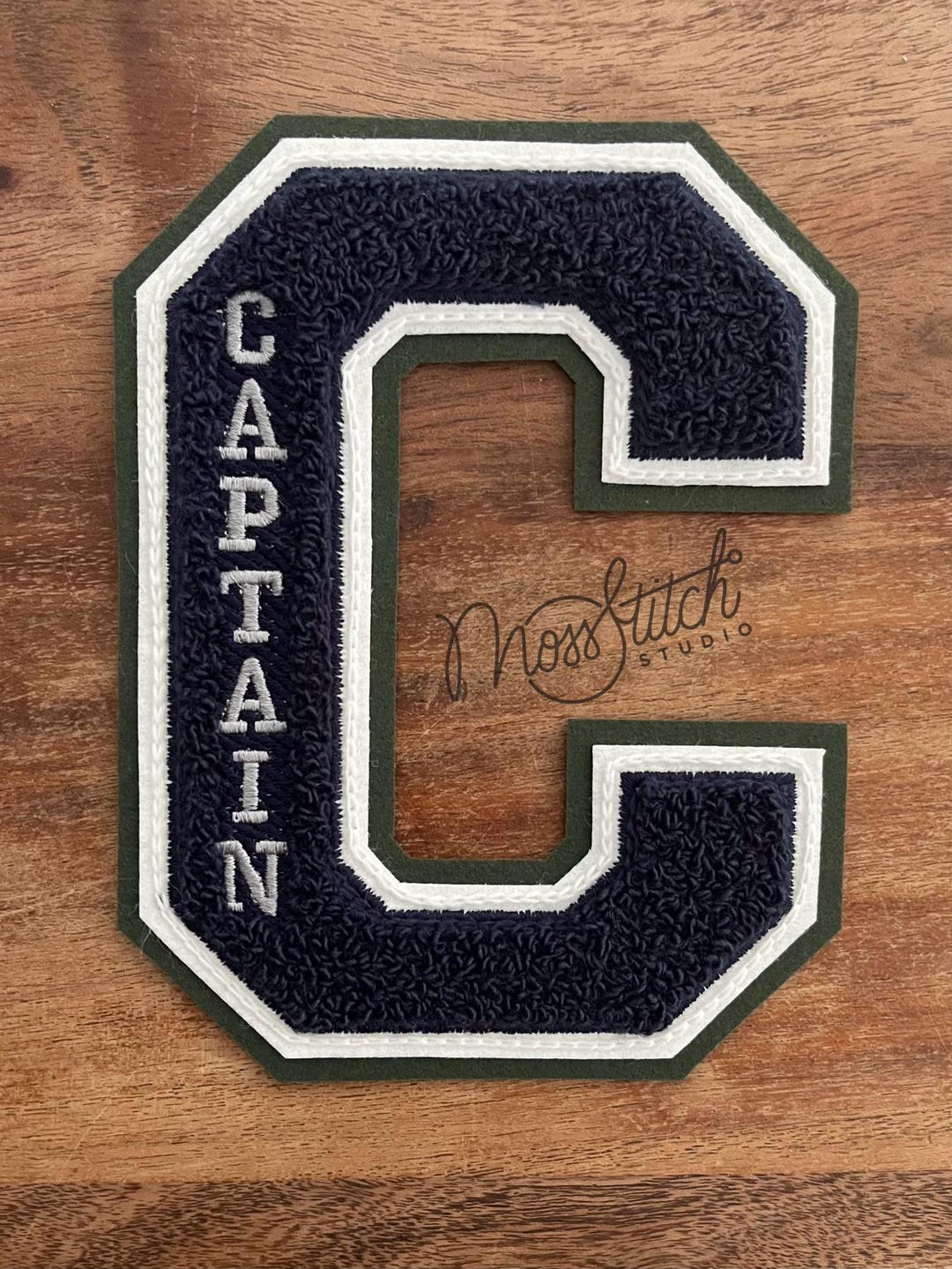 Custom Made to Order Chenille Varsity Captain Patch - Personalized - Etsy