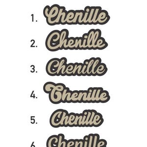 Custom Chenille Name Patch for Jackets | Vintage Chainstitch Varsity ...