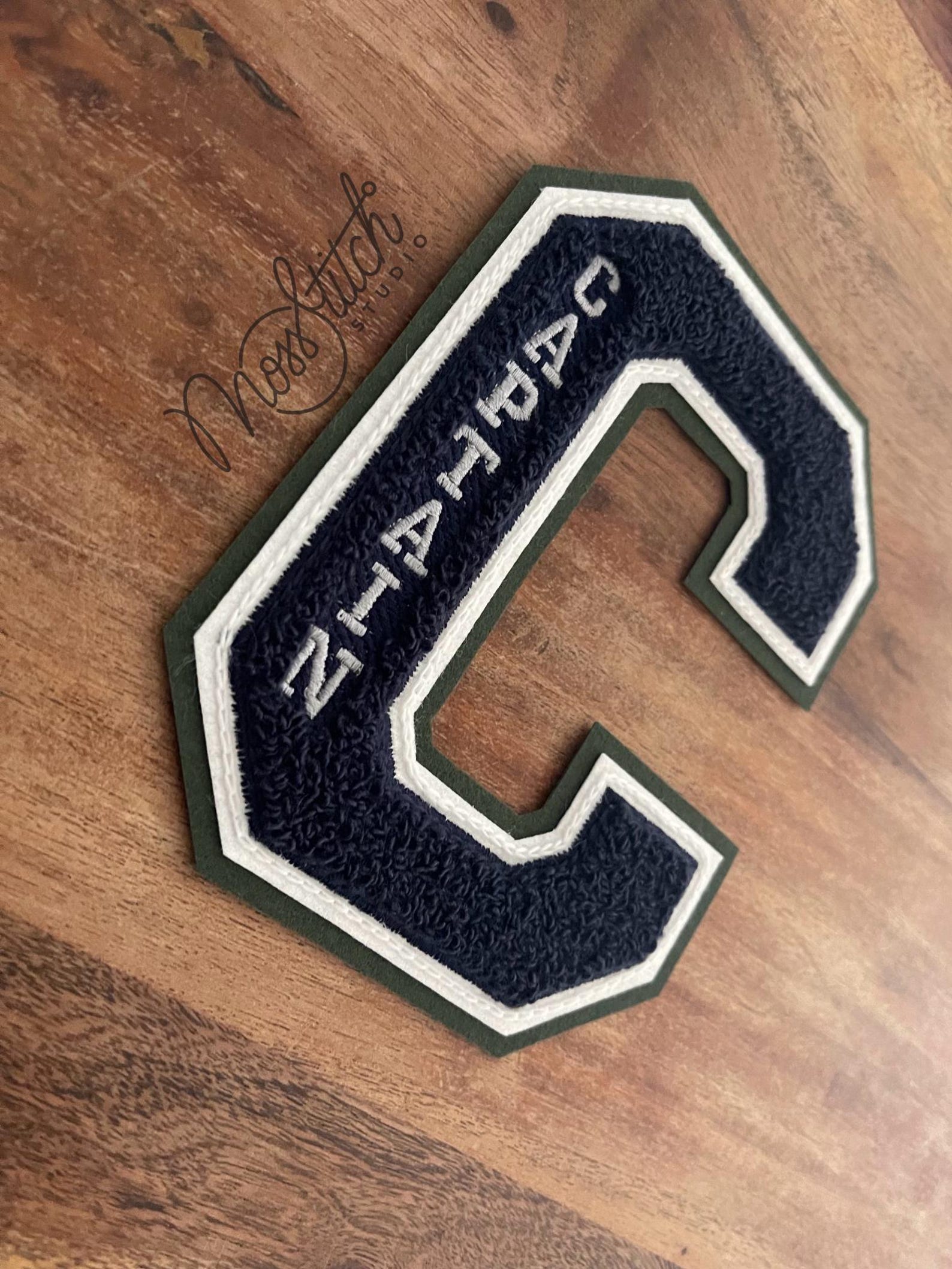 Custom Made to Order Chenille Varsity Captain Patch - Personalized - Etsy