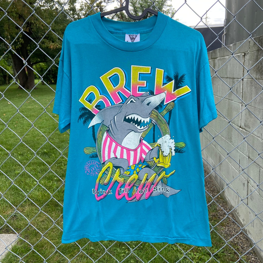 SSI Brew Crew Drink Till You Sink Official Party Animal Shark Logo ...