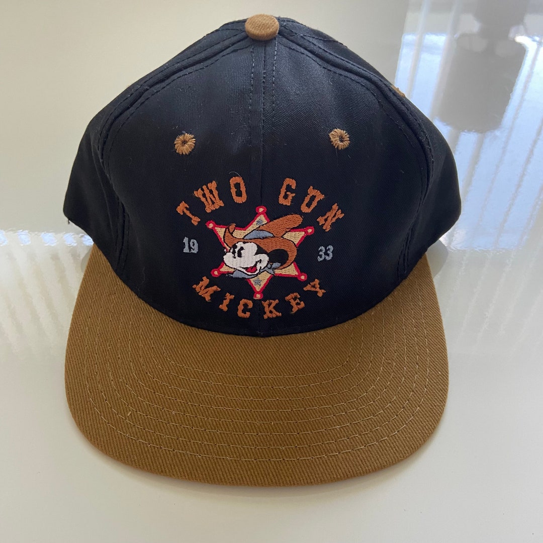 NEW Vintage 90s Two Gun Mickey Mouse Hat Cap Adult Mens Snapback Disney ...