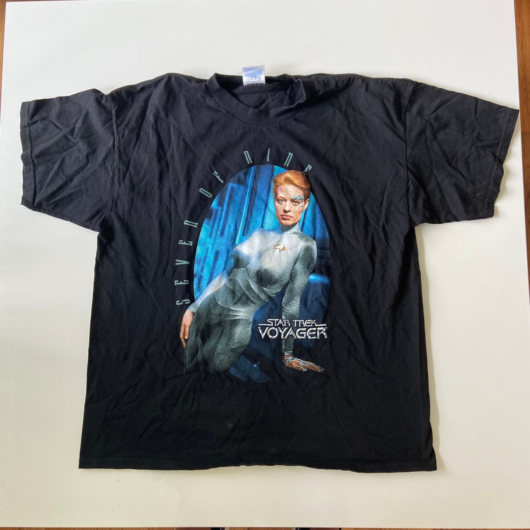 90s Star Trek Voyager Seven of Nine T-shirt Adult XL Mens Vintage 1997 ...