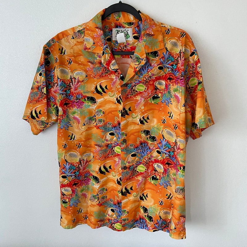 Fish Button up Shirt - Etsy