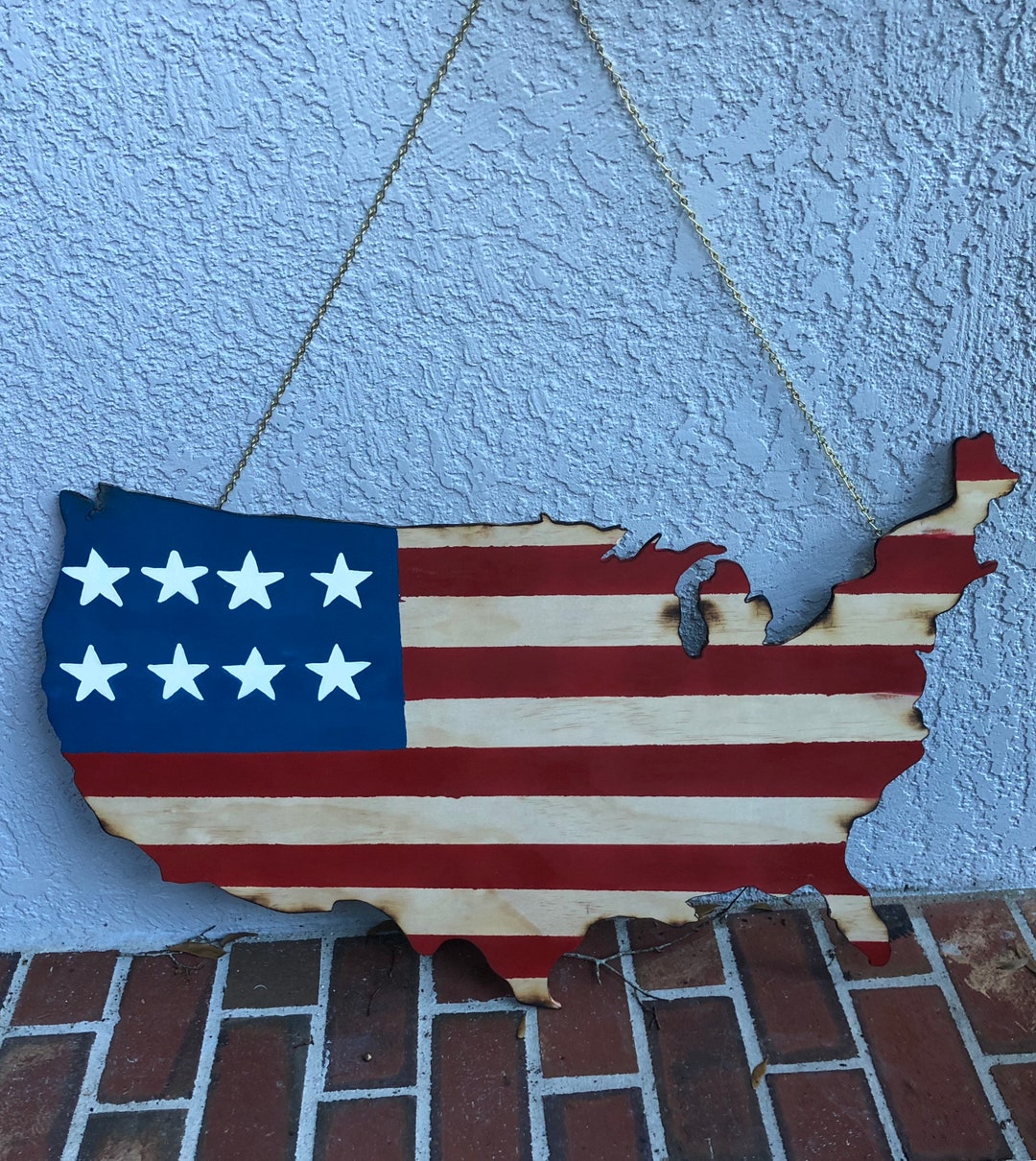 USA Flag Sign - Etsy