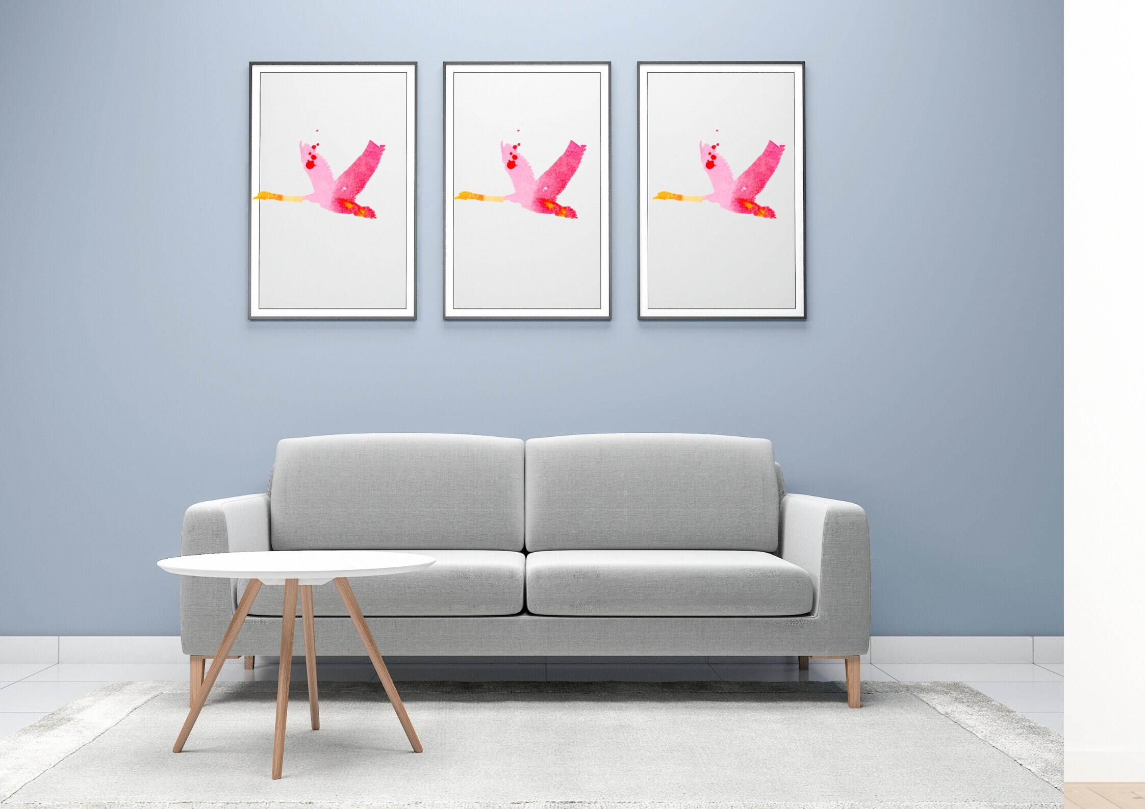 Swan Watercolour Modern Digital Art Download Printable Self Print ...