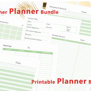 Teachers Complete Academic Planner Year Month and Weekly Scheduler With ...