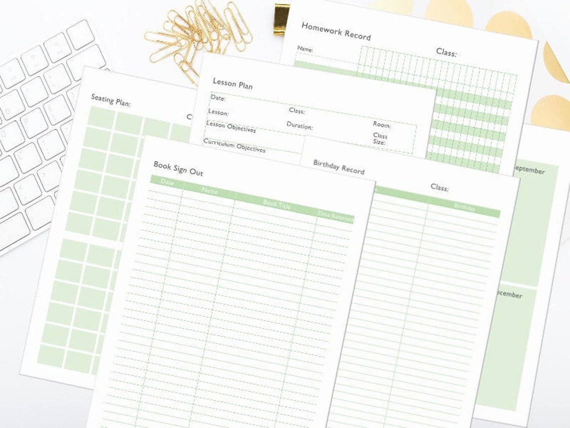 Teachers Complete Academic Planner Year Month and Weekly Scheduler With ...