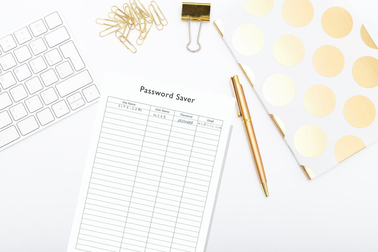Password Saver Tracker Book Pages Simple Password Tracker Log - Etsy