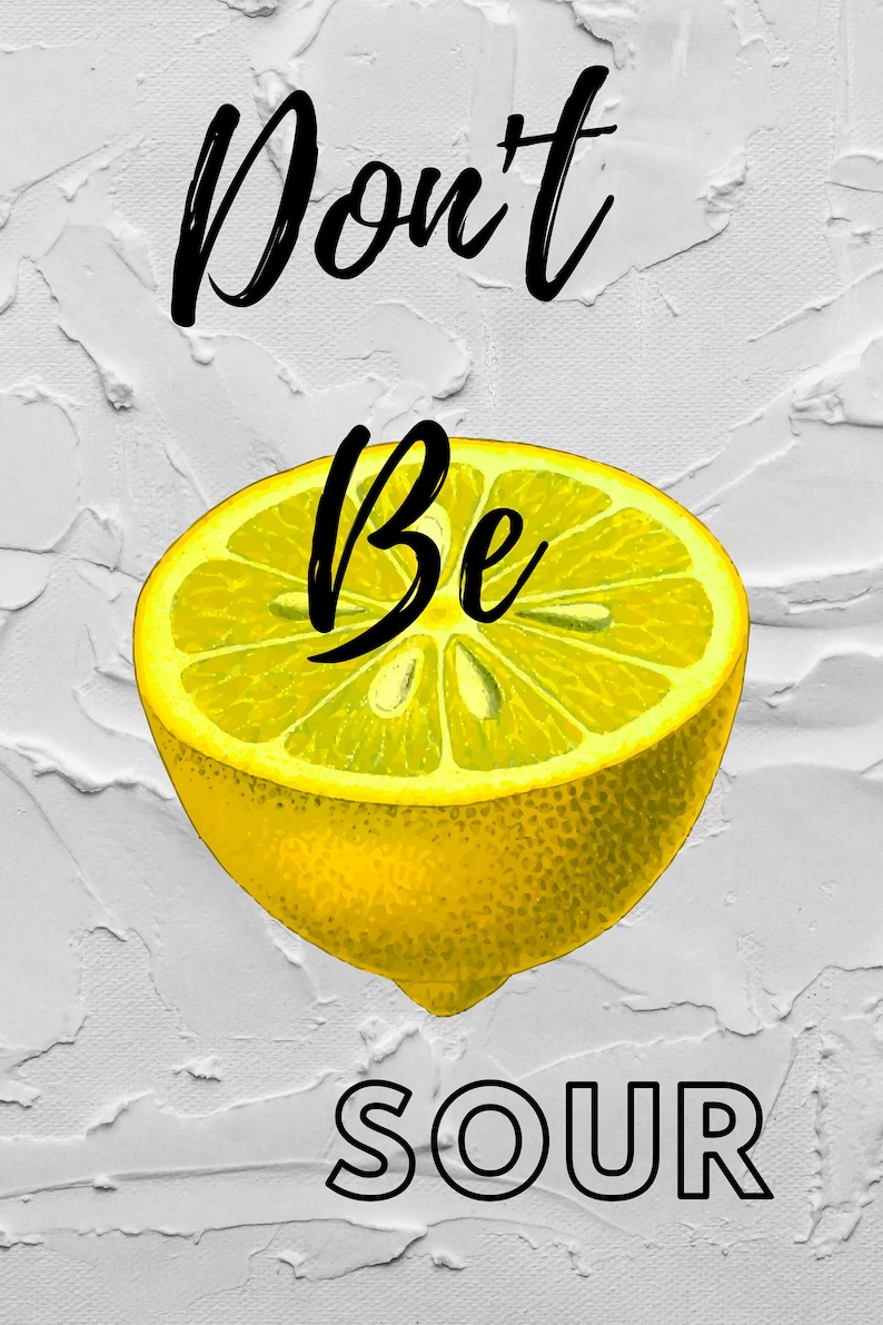 Modern Lemon Digital Download Art Wall Decor to Print, - Etsy