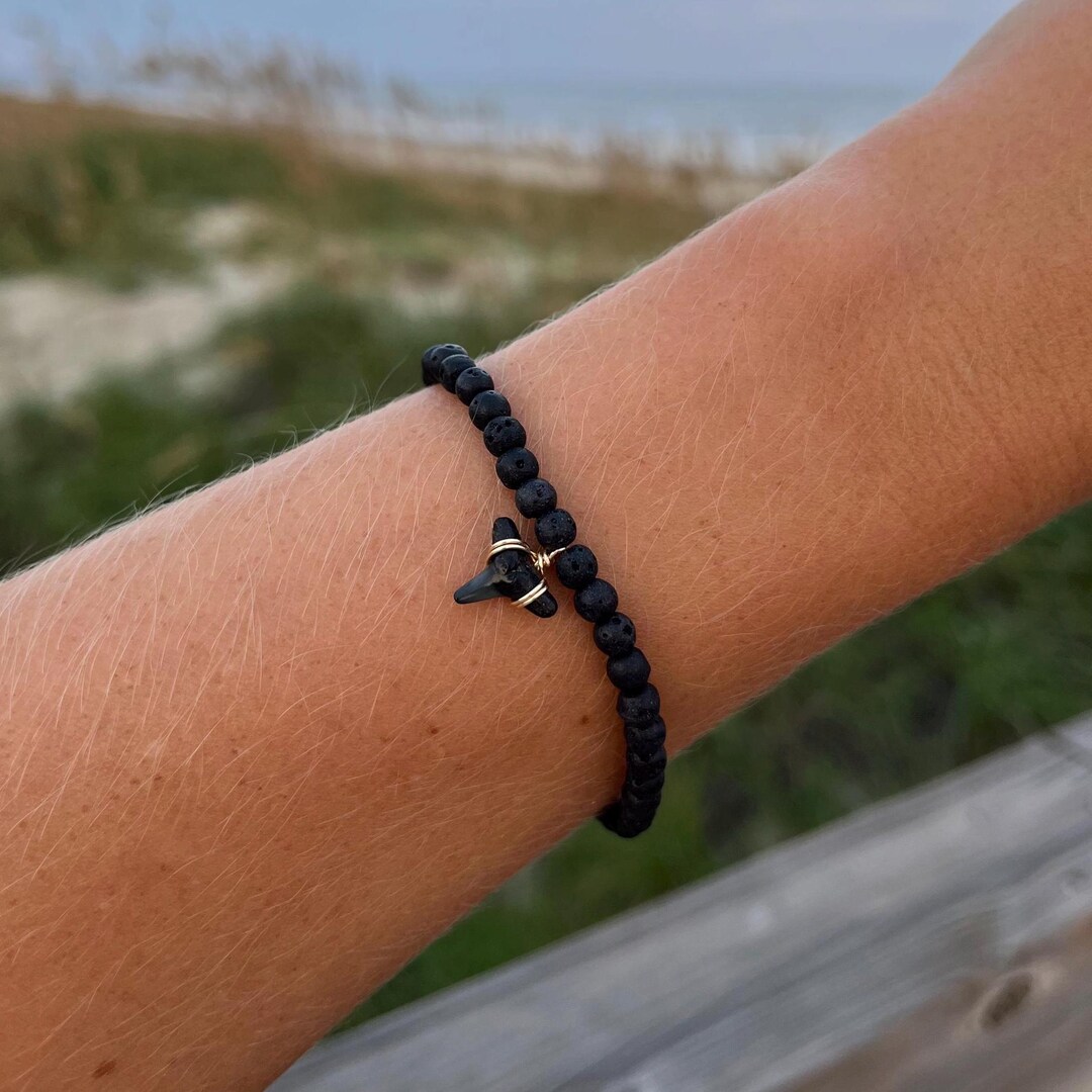 Shark Tooth Bracelet, Everyday Beachy Bracelet, Ocean Lover Jewelry ...