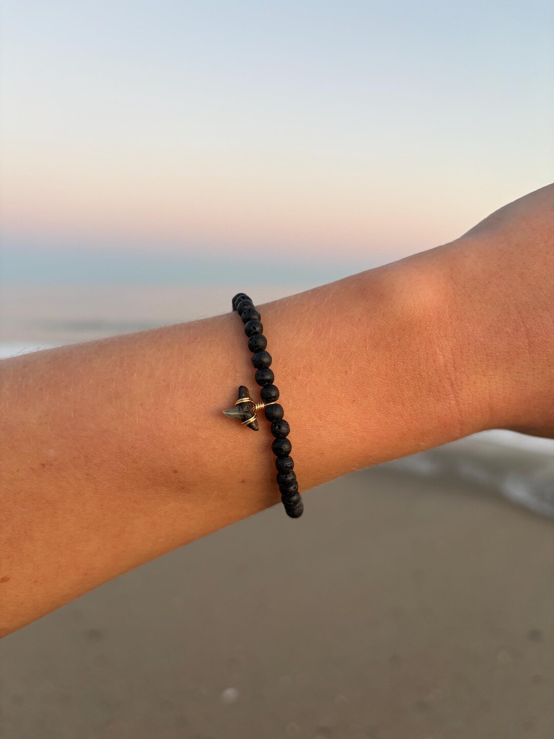 Shark Tooth Bracelet, Everyday Beachy Bracelet, Ocean Lover Jewelry ...