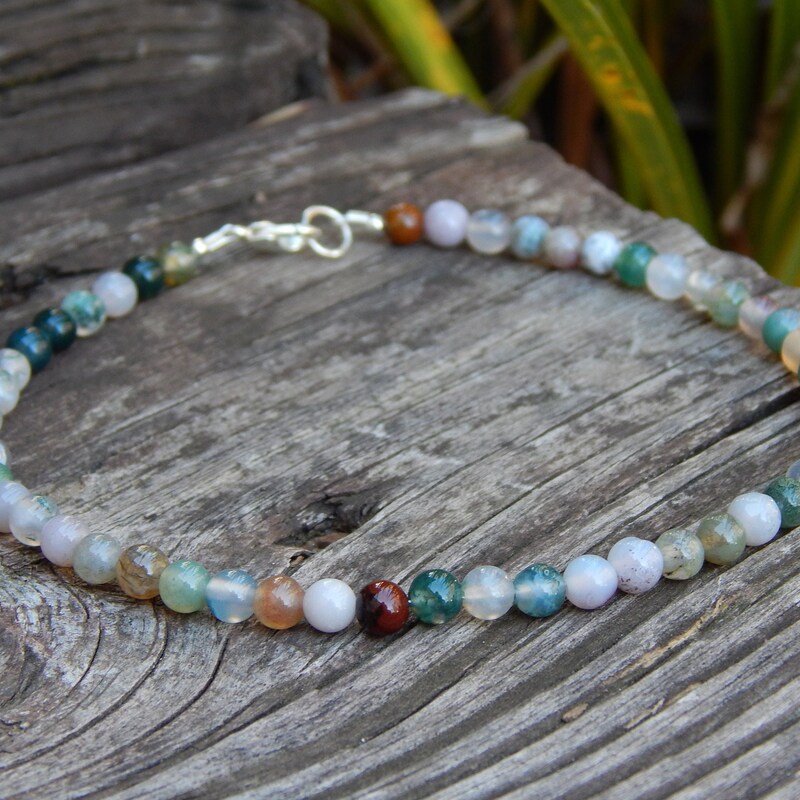 Stone Anklet - Etsy