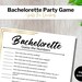 Bachelorette Party Game Guess the Numbers | Bridal Party | Minimalist ...