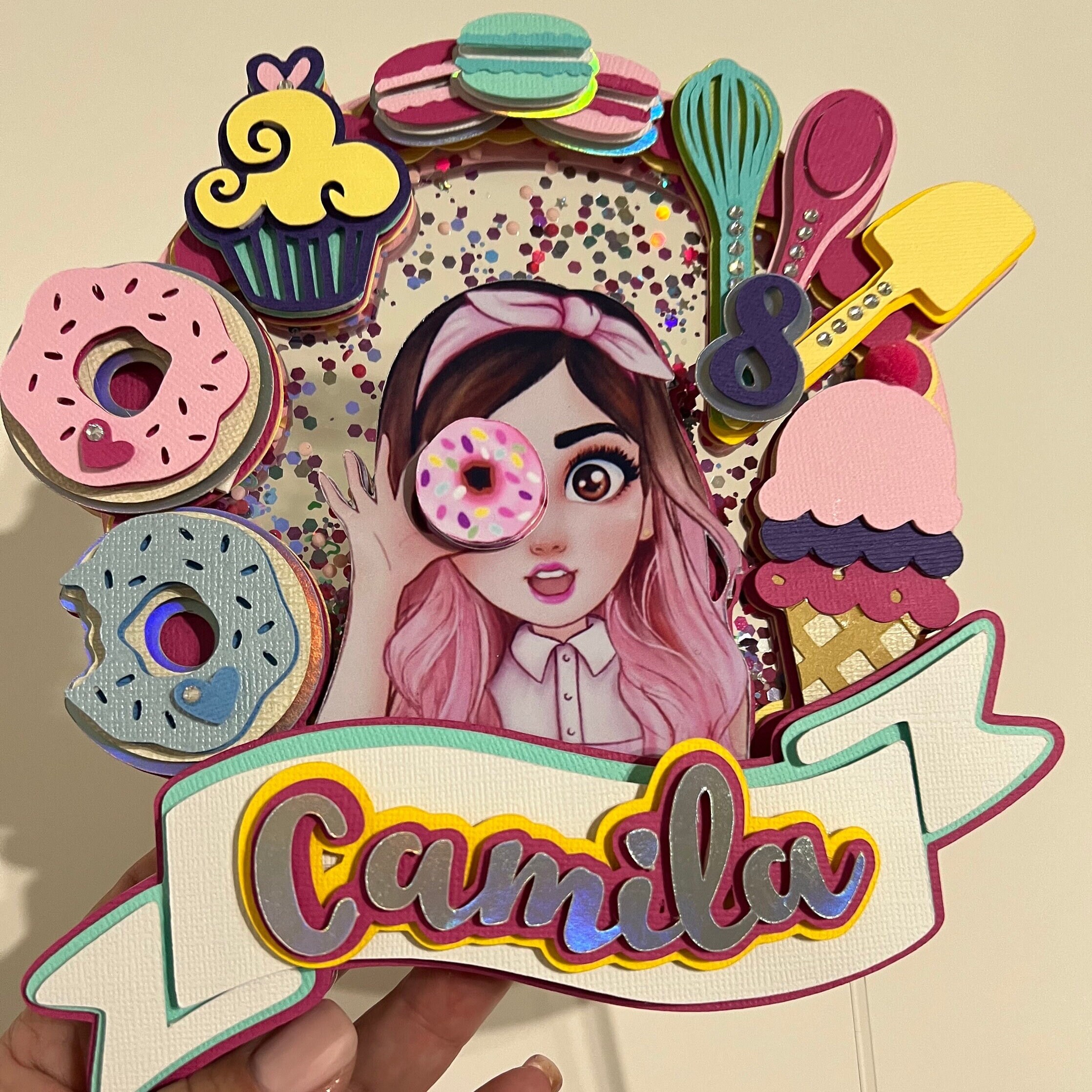 Personalized Candyland Cake Topper, Cupcake Party Decoration - Etsy
