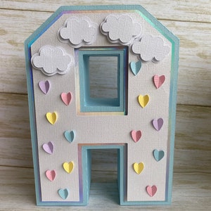 Flowers 3D Letters, Cute 3D Letters, Baby Shower 3D Letter, 3D ...