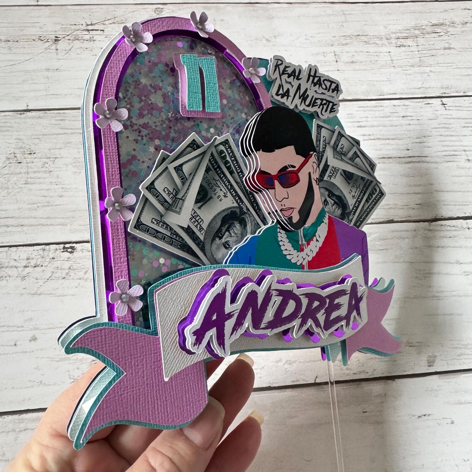 Anuel AA Cake Topper/ Anuel Birthday Decorations/ Custom Cake Topper/ Anuel AA Birthday Party ...