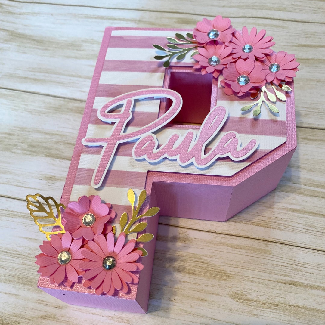 Flowers 3D Letters, Cute 3D Letters, Baby Shower 3D Letter, 3D ...
