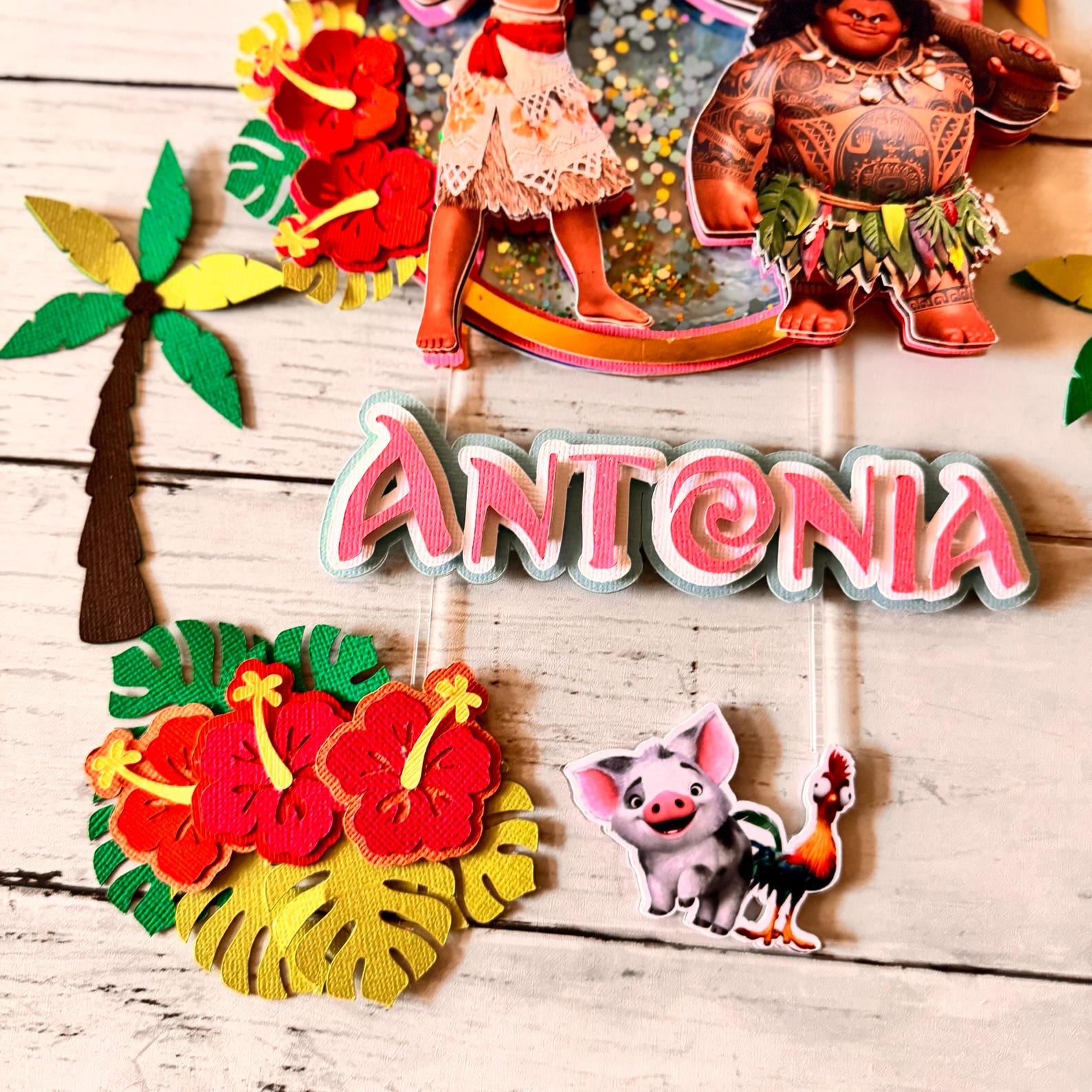 Moana Cake Topper/ Birthday Decorations/ Custom Moana Cake Topper ...