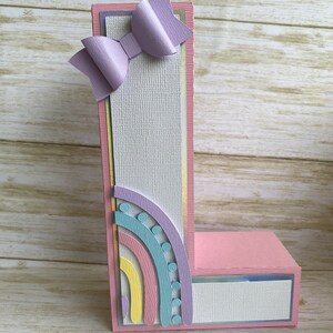 Flowers 3D Letters, Cute 3D Letters, Baby Shower 3D Letter, 3D ...