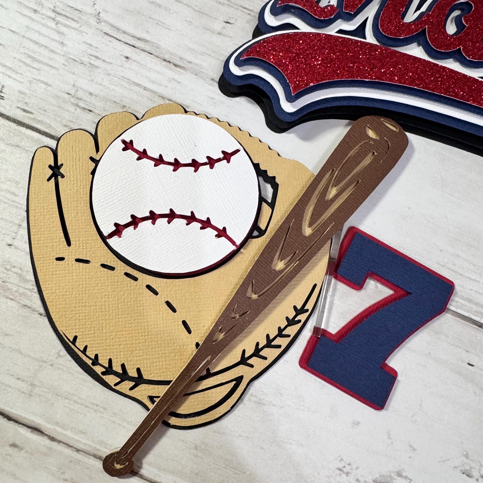 Personalized Baseball Cake Topper: 3D Baseball Cap Party Decor - Etsy