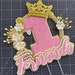Princess 1st Birthday Cake Topper, Custom Name - Etsy