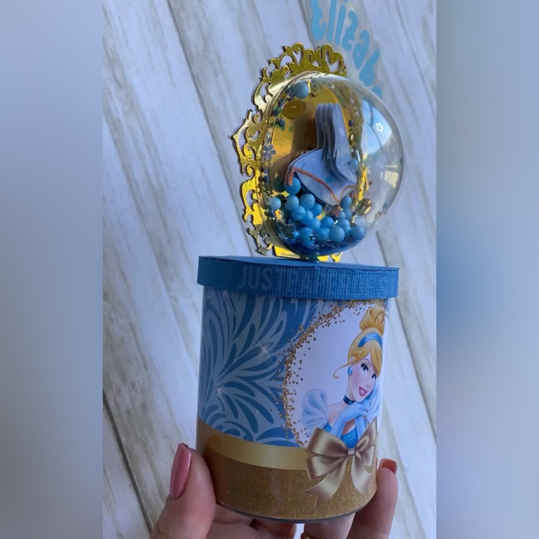 Cinderella Potato Chips Can, Cinderella Birthday Party Decoration ...