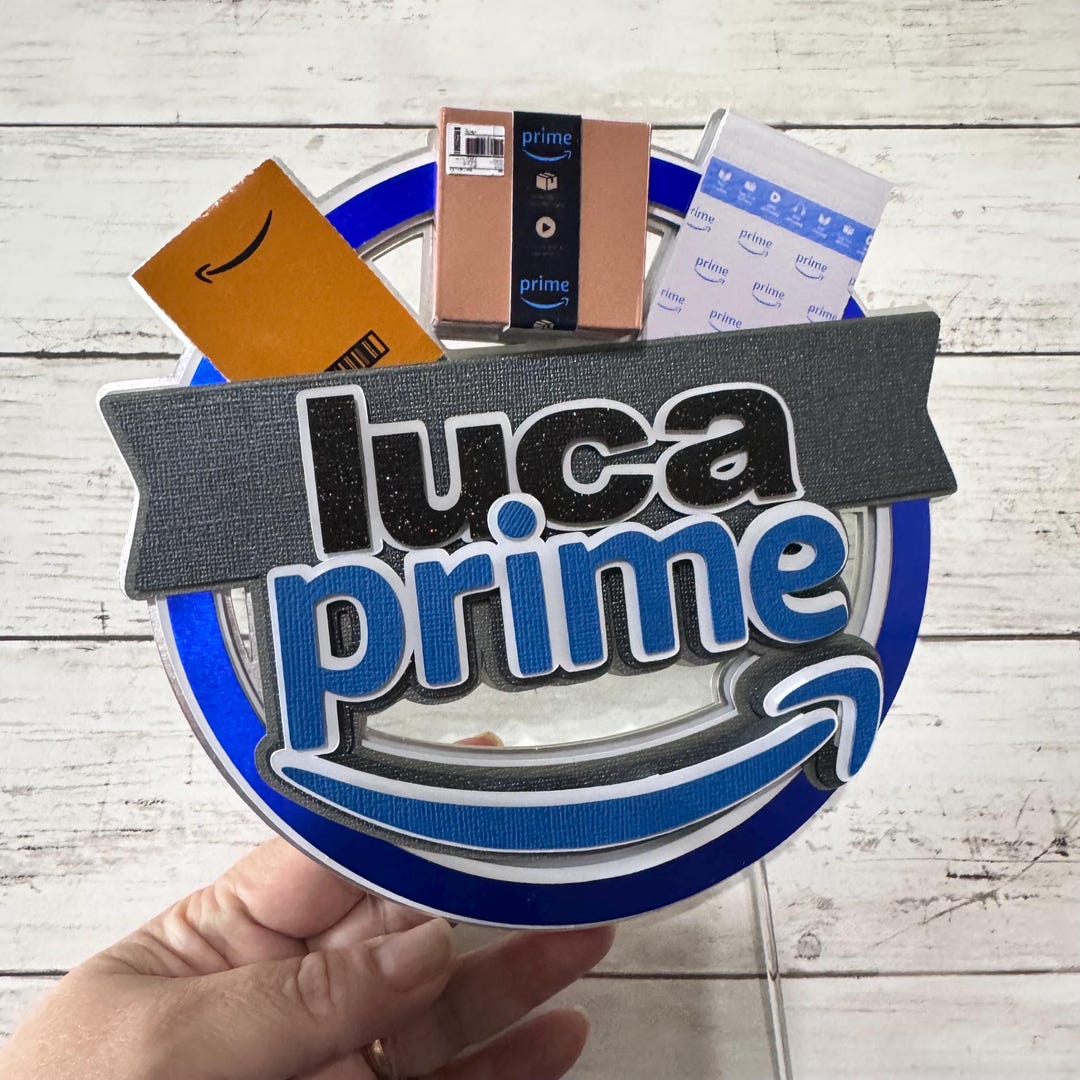 Amazon Prime Cake Topper Personalized, Amazon Prime Cake Topper, 3D ...