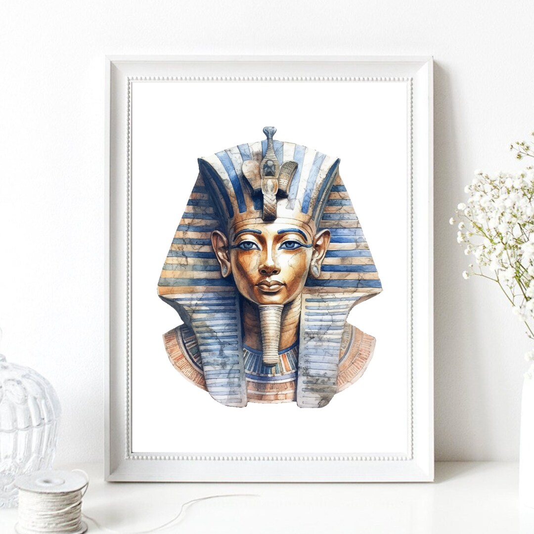 Din A4 Art Print Without Frame Tutankhamun Egyptian Pharaoh King Egypt ...