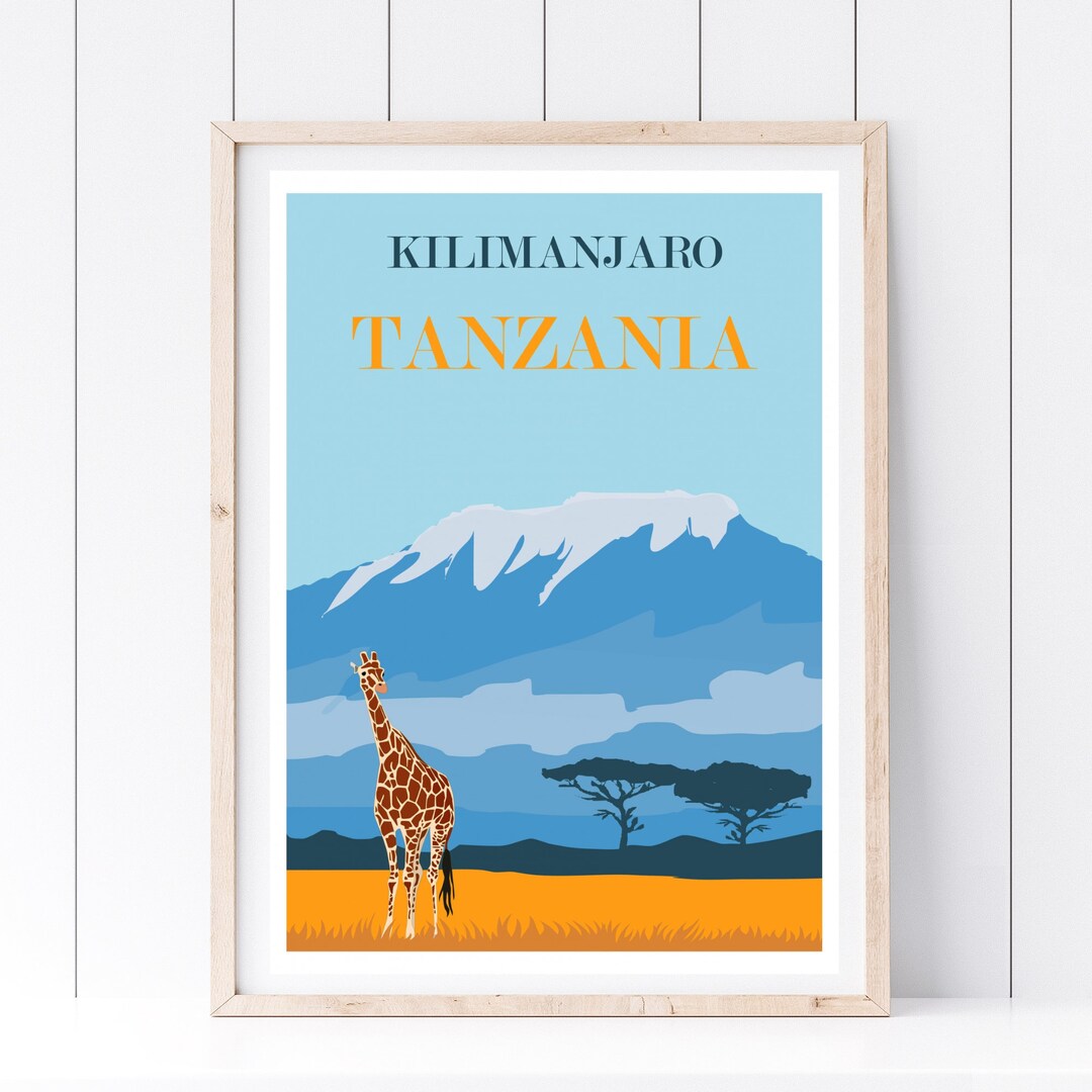 Din A4 Art Print Without Frame - Tanzania Tanzania Kilimanjaro Africa ...