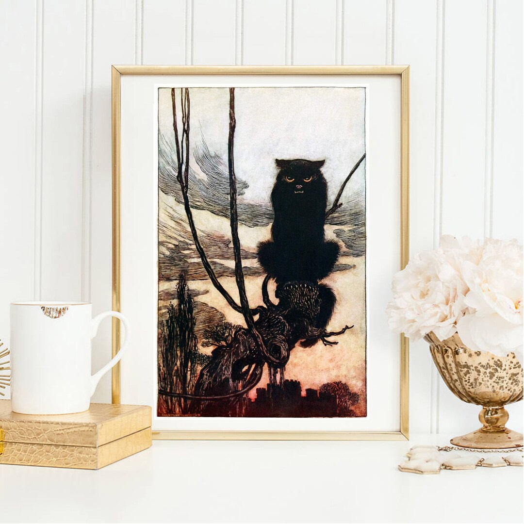 Din A4 Art Print Unframed - Arthur Rackham - Arthur Rackham - Angry ...