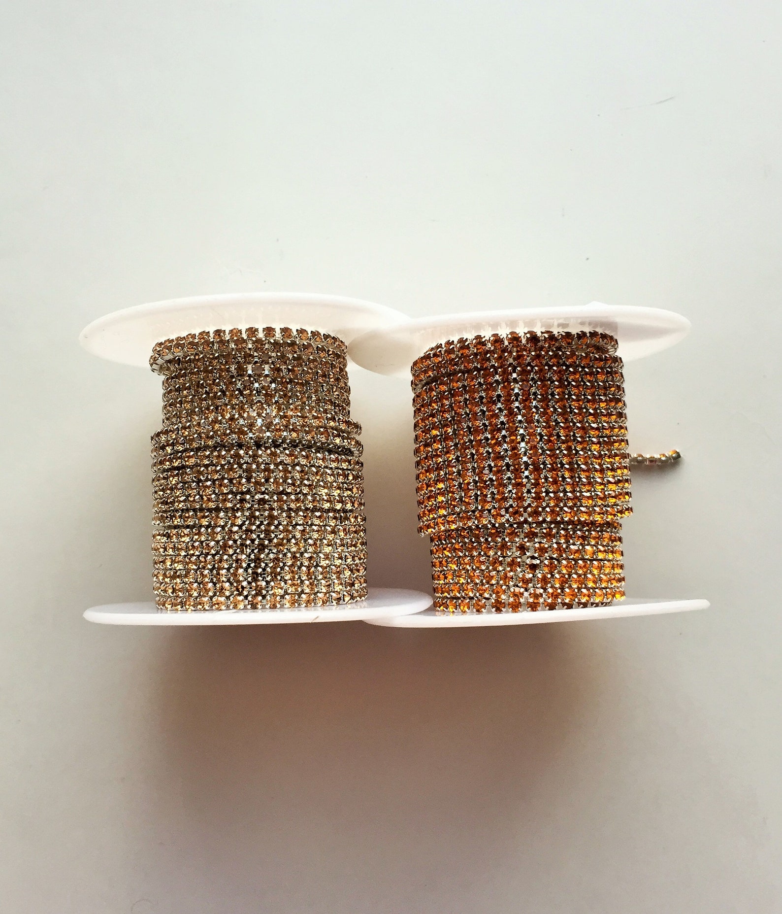 Crystal Chain With Rhinestones Silver Base 2x2mm 50 Cm - Etsy