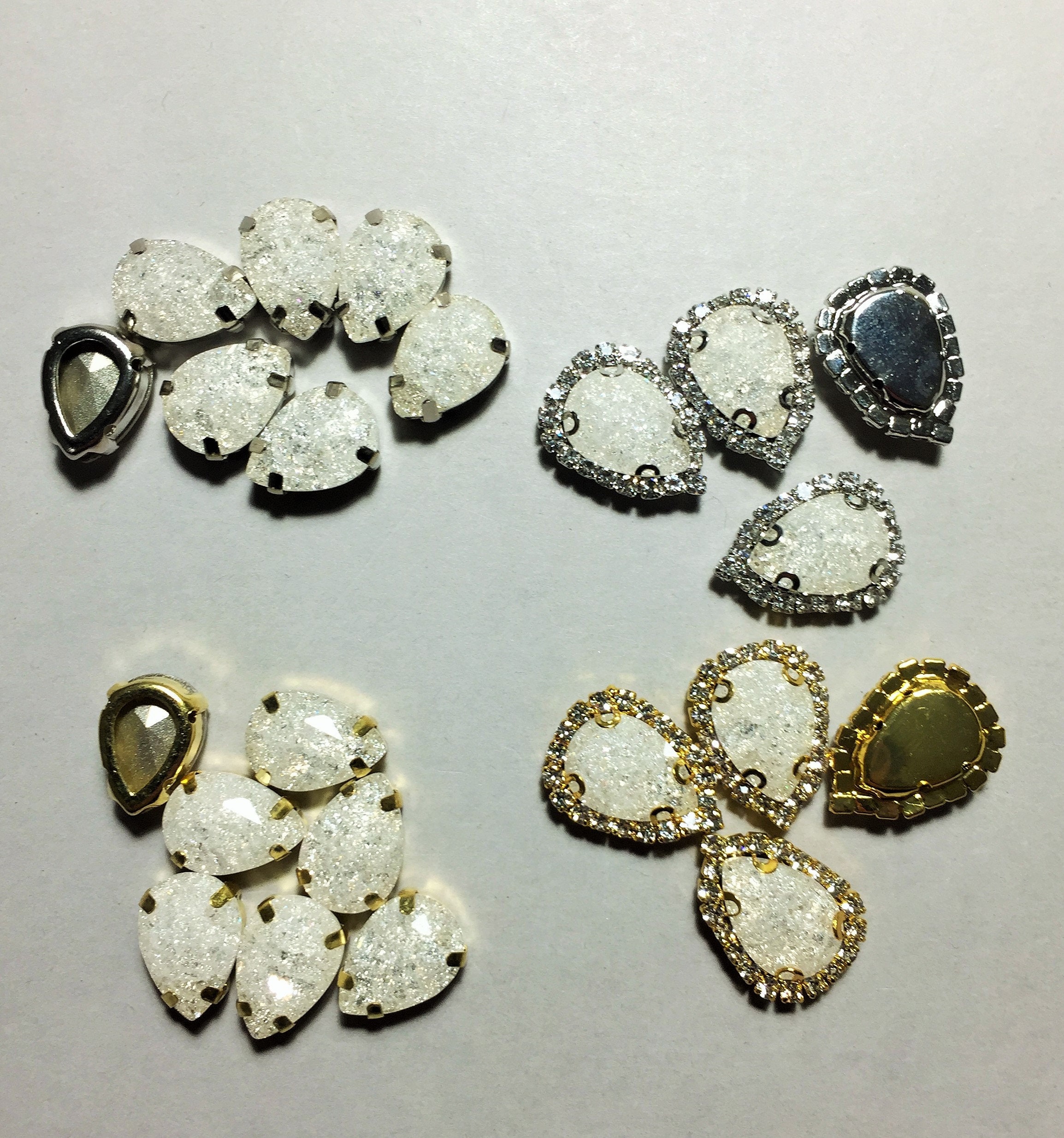 Drop 10x14mm Glass Crystal Drop Shape Crystal Fancy Stones - Etsy