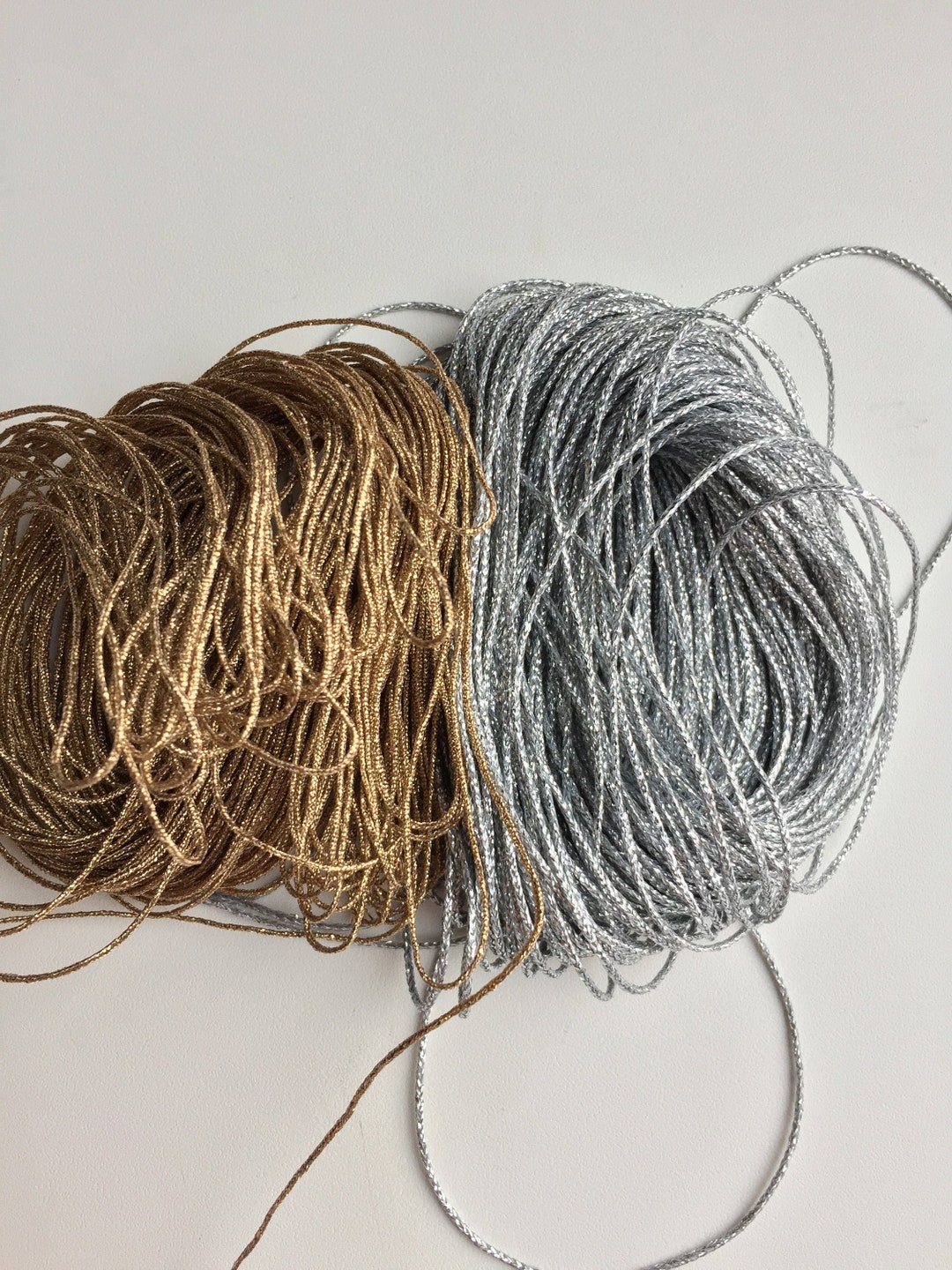 Metal Braided Cord, Embroidery Cord, DIY Projects, 10 Meters - Etsy