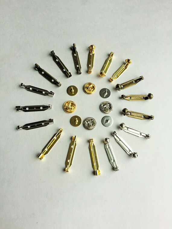 Japanese Brooch Pin Metal Brooch Finding 3-pcs Japanese | Etsy