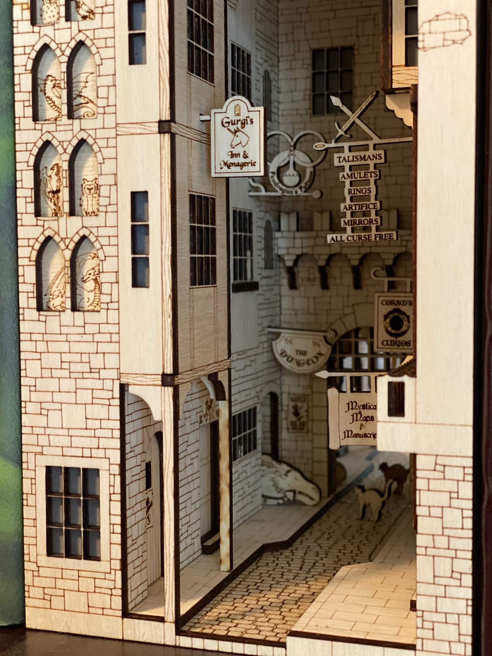 Witches and Wizards Book Nook Bookshelf Art DIY KIT - Etsy