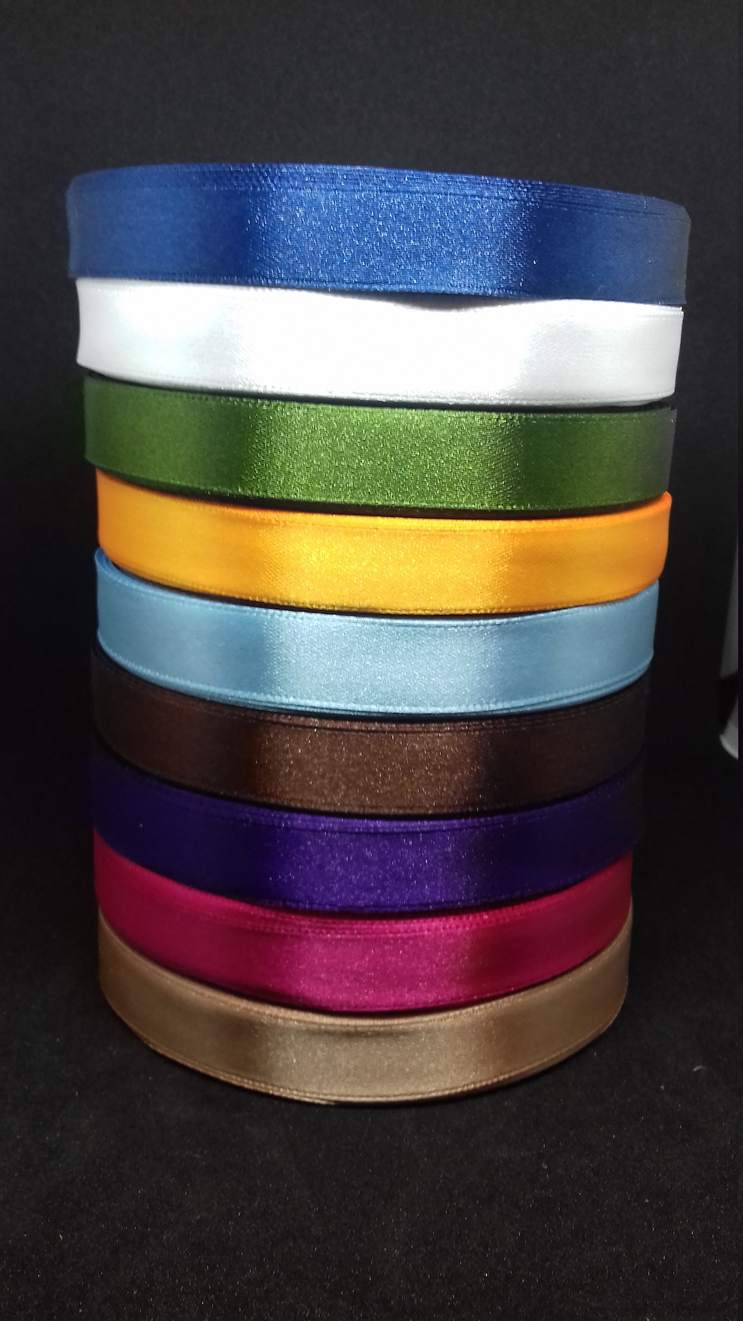 25 Yard Reel of Ribbon Half Inch Wide Ribbon Blue Orange - Etsy