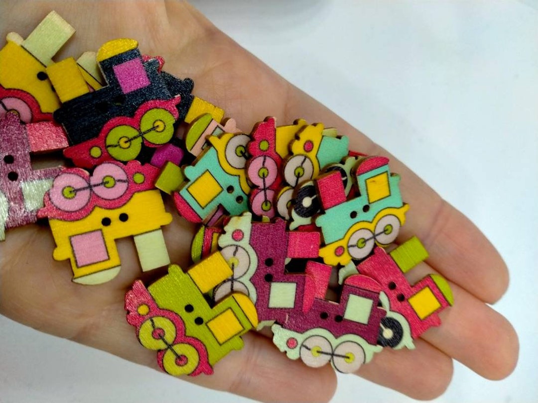 Train Buttons, Shaped Buttons, Bulk Buy Buttons, Coloured Buttons ...