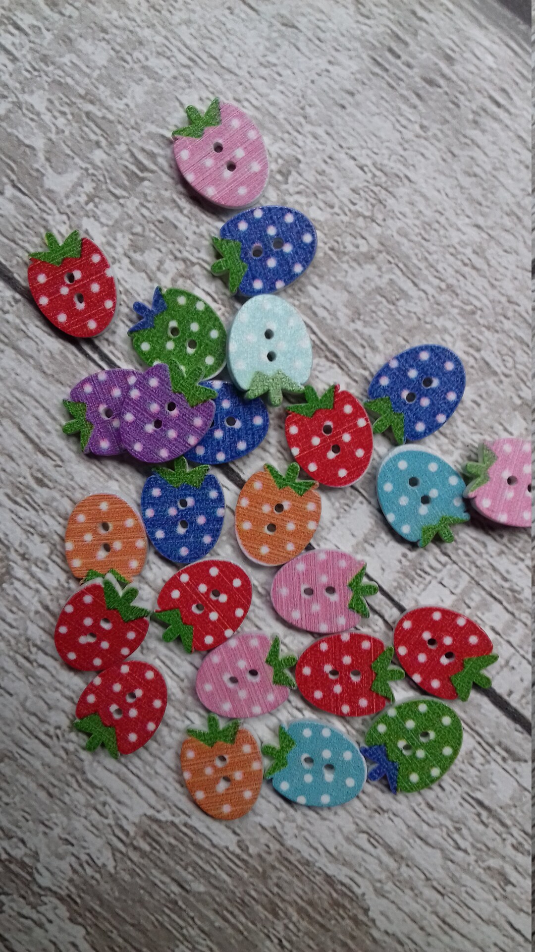 25 Strawberry Buttons Shaped Buttons Bulk Buy Buttons - Etsy