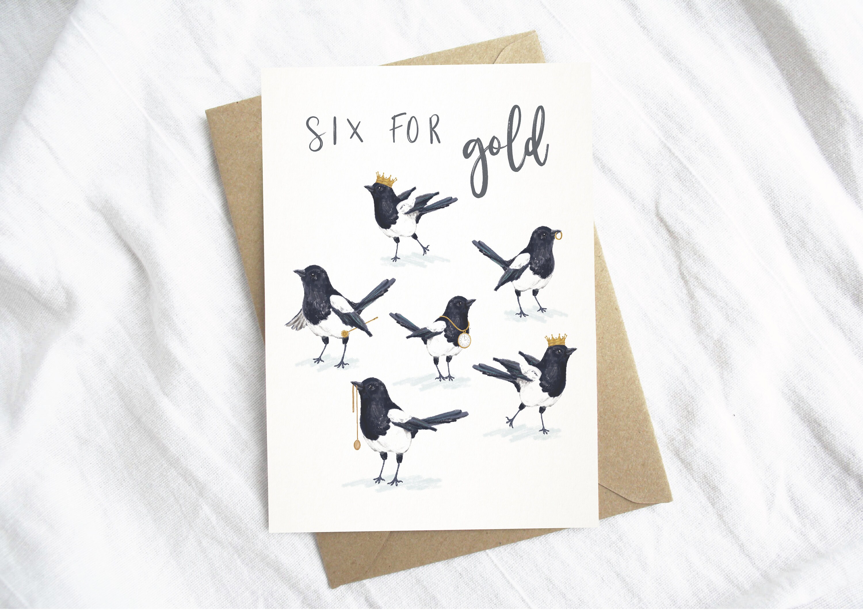 Magpie Assorted Cards Bundle of 7 | Etsy