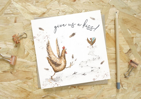 Chicken Anniversary Card | Etsy