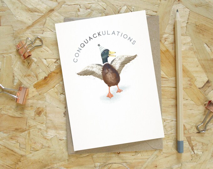 Duck Congratulations Card - Etsy