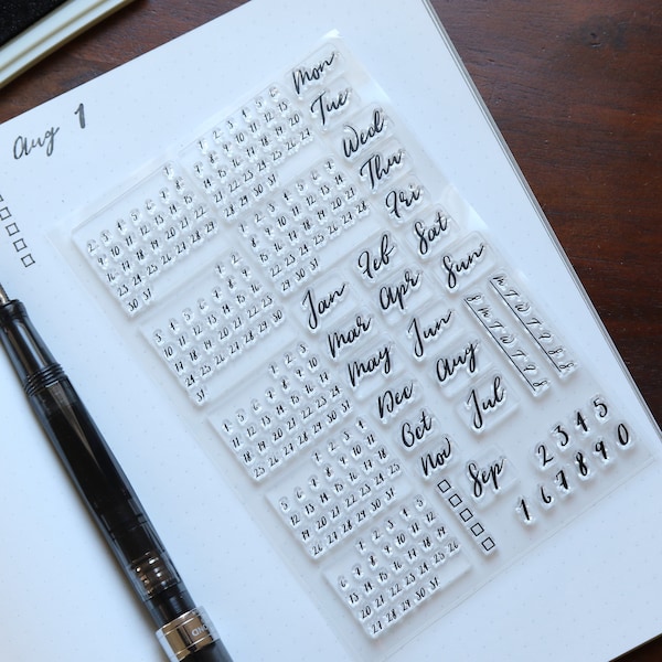 Calendar Stamp - Etsy