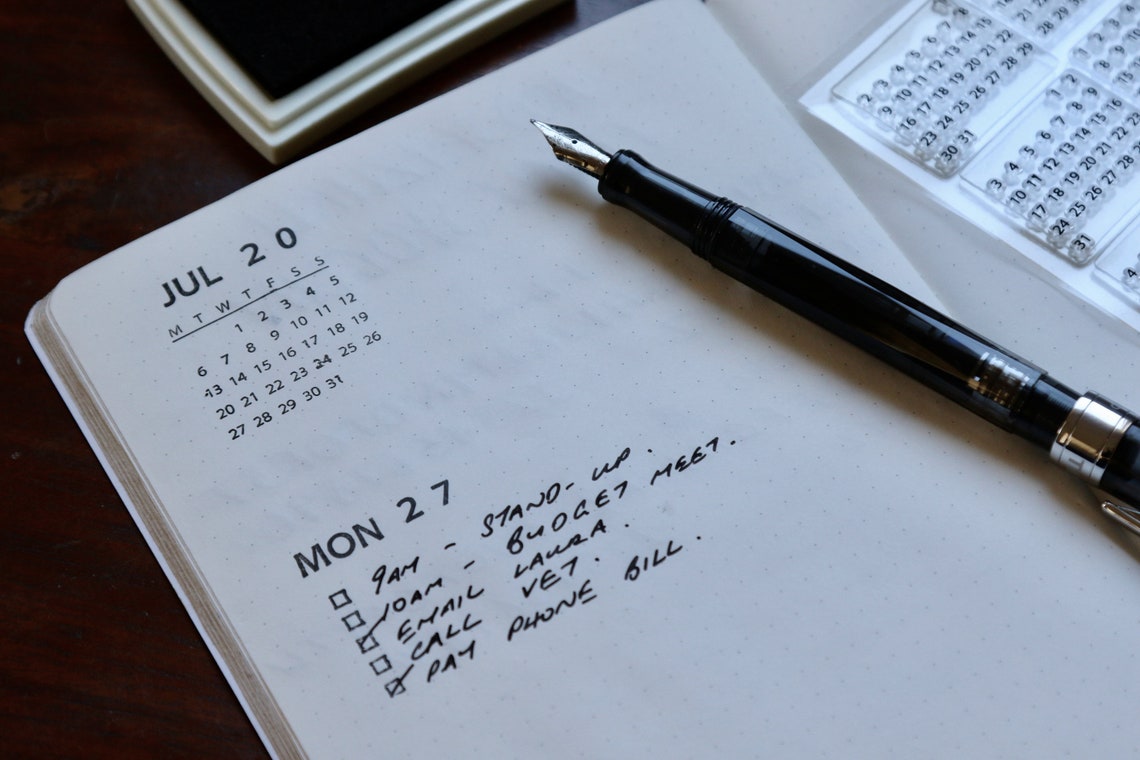 Perpetual Calendar Stamps 39 Stamps Total 2 Styles Available | Etsy