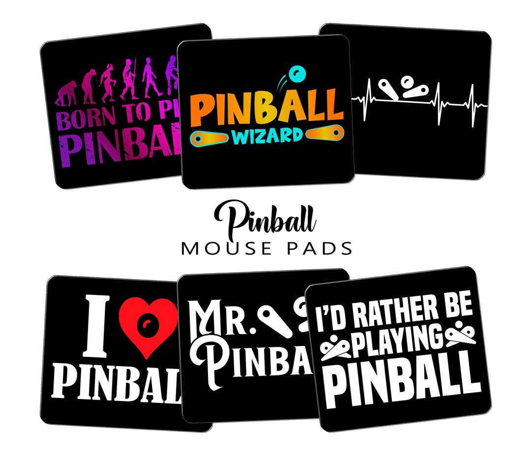 Pinball Mouse Pad 5 Non-slip Retro Desk Accessory Pinball Wizard Gift ...