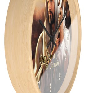 Jesus Christ Wooden Wall Clock #1 – Religious Christian Gift (10 Inch ...